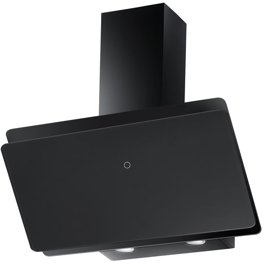 CATA 500 - 80cm Angled Glass Cooker Hood Black | Cata